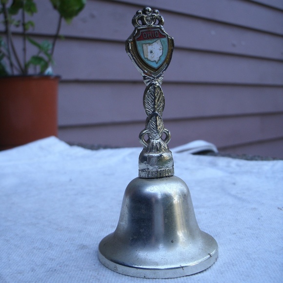 Vintage | Accents | Vintage Ohio Silver Metal Bell | Poshmark